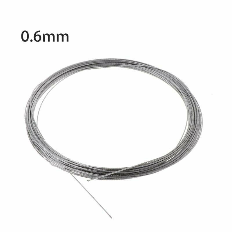 10 метров мягкий стальной трос, 0.6mm