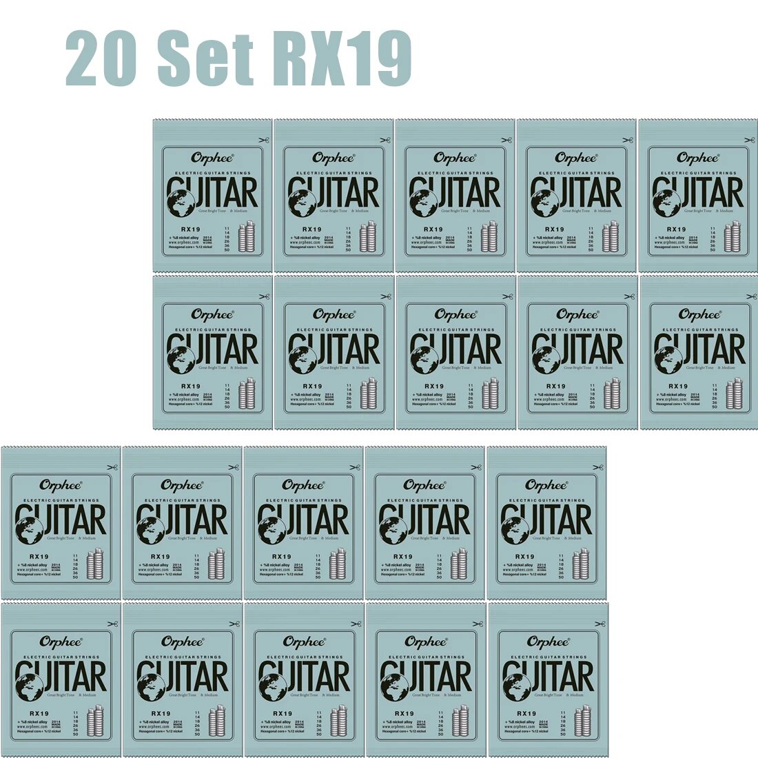 Струны для электрогитары Orphee RX19, 20 Set