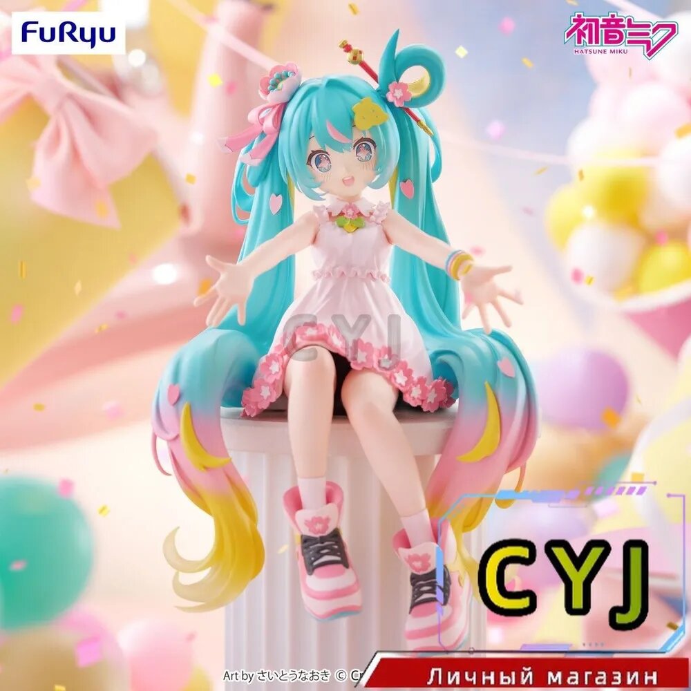 FuRyu Аниме фигура/MIKU Noodle Stopper Figure 10th anniversary/CYJ