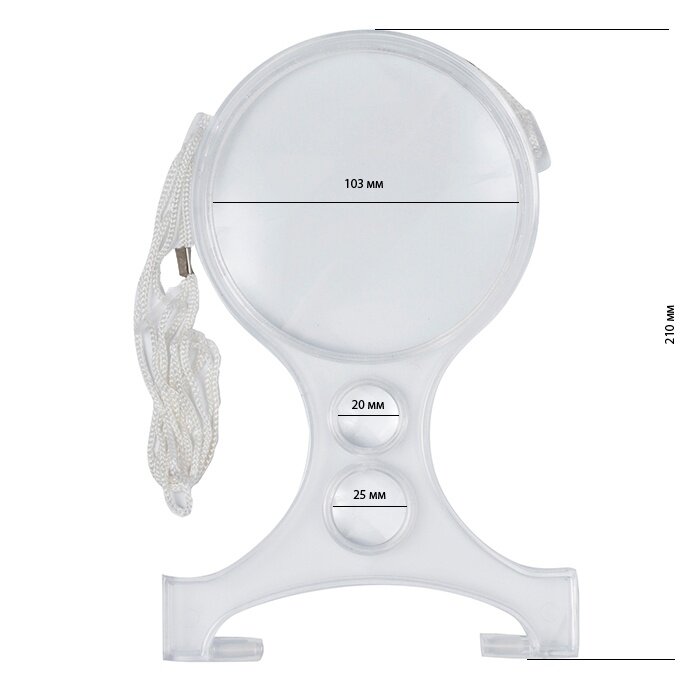 Лупа Maxwell d 102 мм, 2х, 5х и 8х, d 25 мм и 20 мм (TBY. Лупа. MG.11086)