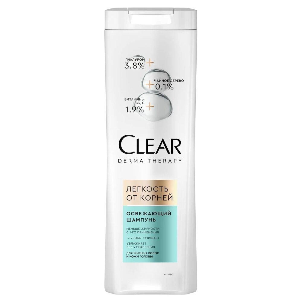 Шампунь СLEAR DERMA THERAPY "Derma Therapy", Легкость от корней, 380 мл (69777848)