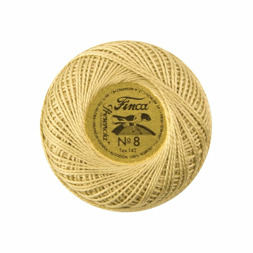 Мулине PRESENCIA HILATURAS "Finca Perle", Жемчужное, №8, однотонный цвет 8310, 1 шт