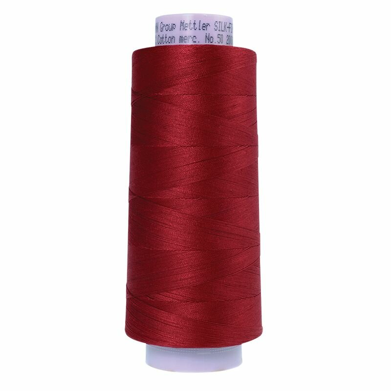 Нить для машинного квилтинга METTLER "Silk Finish", Cotton 50, 1829 м, цвет 0105, Fire Engine