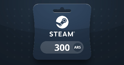 Steam Wallet ARS 300 Подарочная карта • регион Весь мир • цифровой ключ