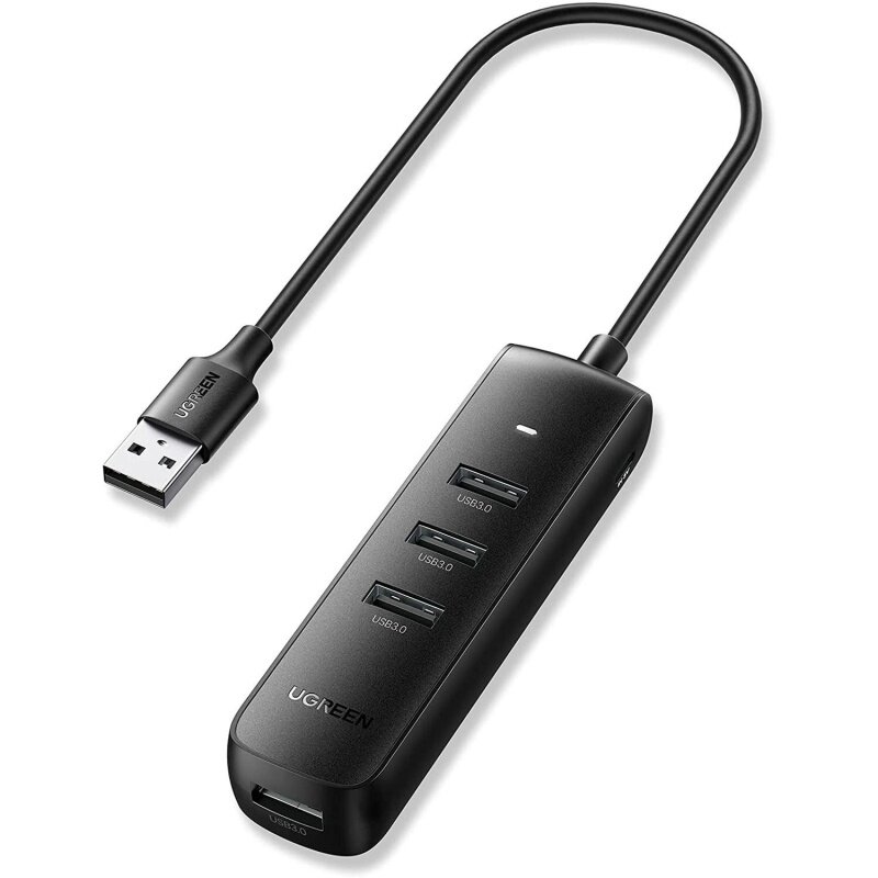 Разветвитель Ugreen USB 3.0, 4 в 1, 5 Gbps, 0,25 м (10915)