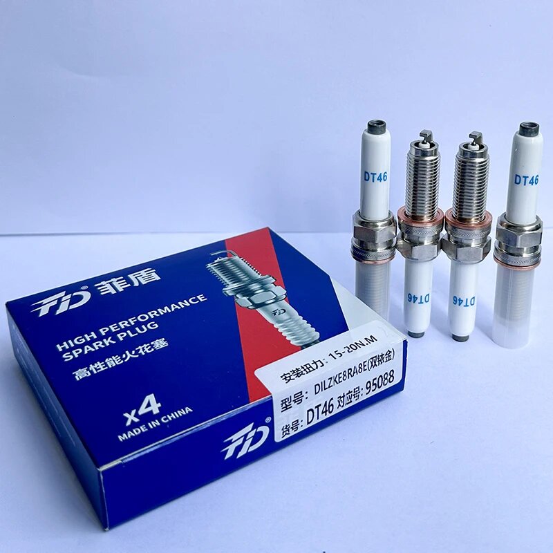 Свечи зажигания Fidun с двойным иридиевым покрытием подходят для CHANGAN NEVO A05 A06 Q05 Q07 A07 DEEPAL L07 S05 S07 OEM 3707010NE01.