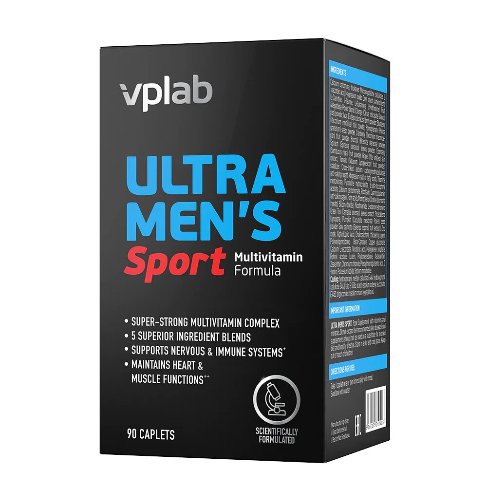 VPLAB Ultra Men's Sport, Комплекс витаминов для мужчин, 90 каплет