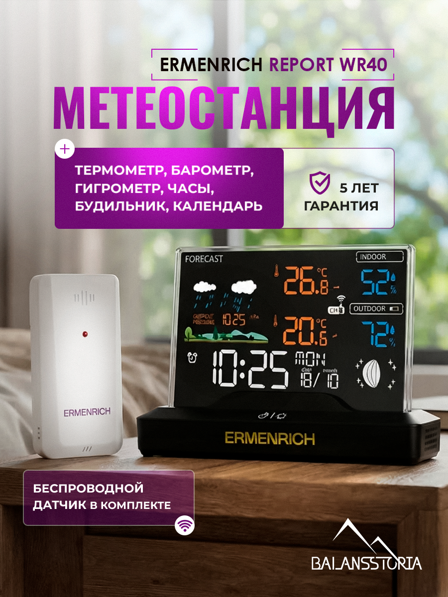 Метеостанция Ermenrich Report WR40
