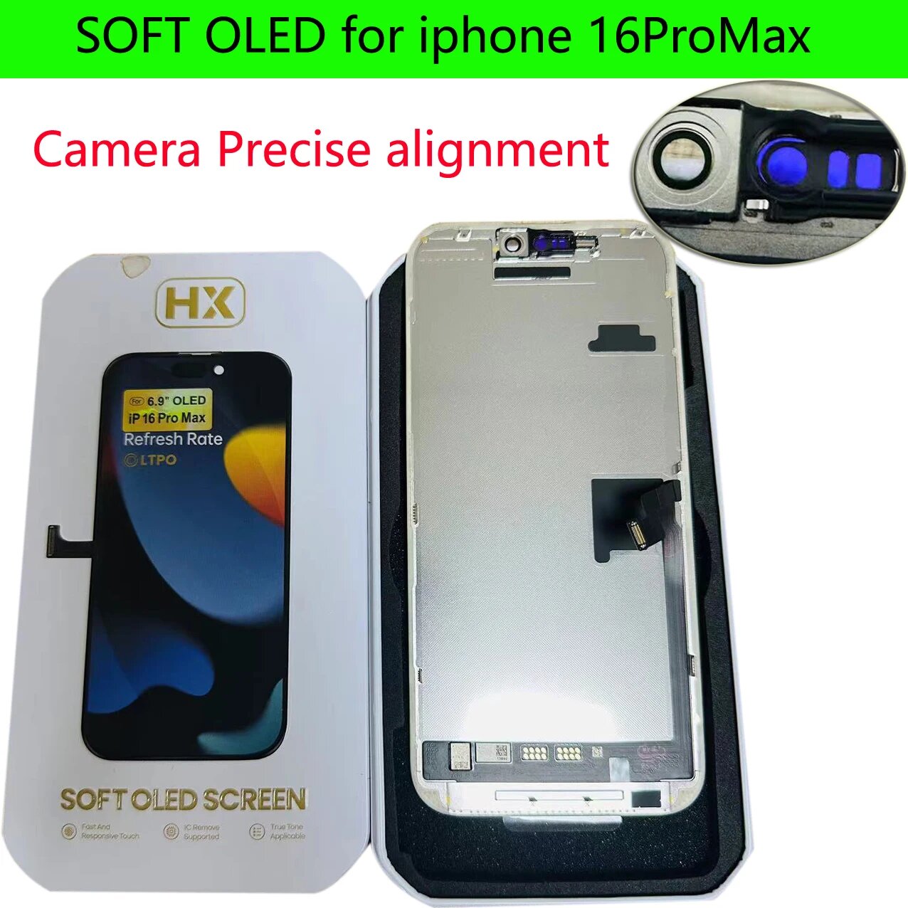 OLED экран iPhone 17 Pro Max HardOLED, черный