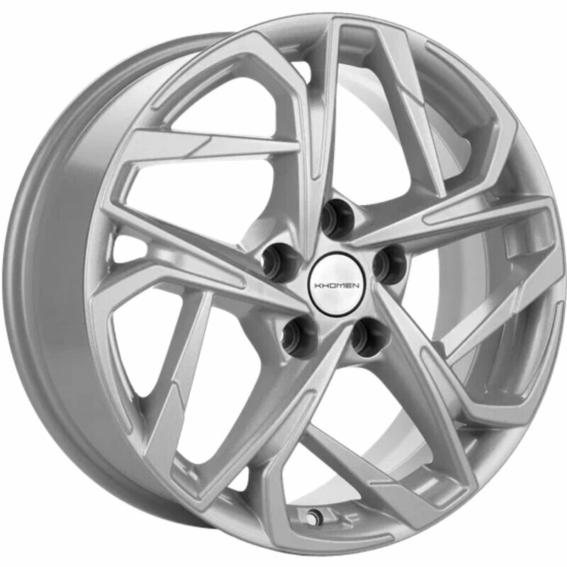 Литой колесный диск Khomen Wheels KHW1716 (Jac/Москвич 3) 7x17/5x108 ET40 D54,1 F-Silver