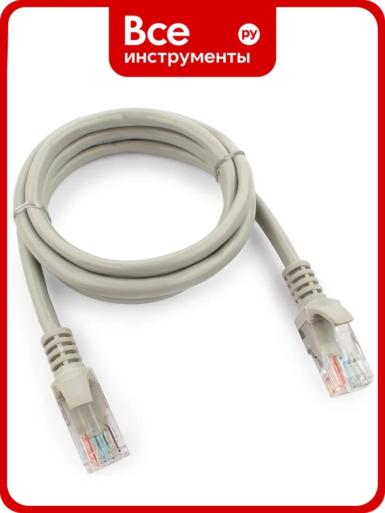 Медный патч‑корд Cablexpert UTP категории пятой, компьютерный, RJ45 с многожильным медным проводником и ПВХ‑оболочкой