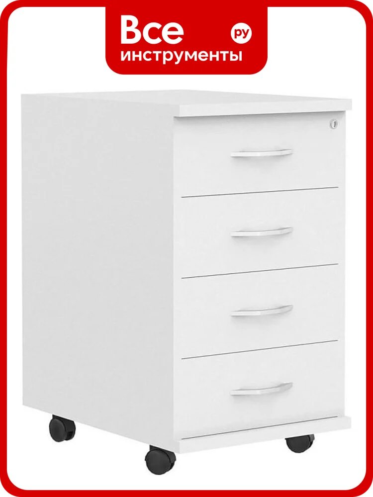 Подкатная тумба SKYLAND тм-4. а imago белый, 412x450x708 мм 00-07125388