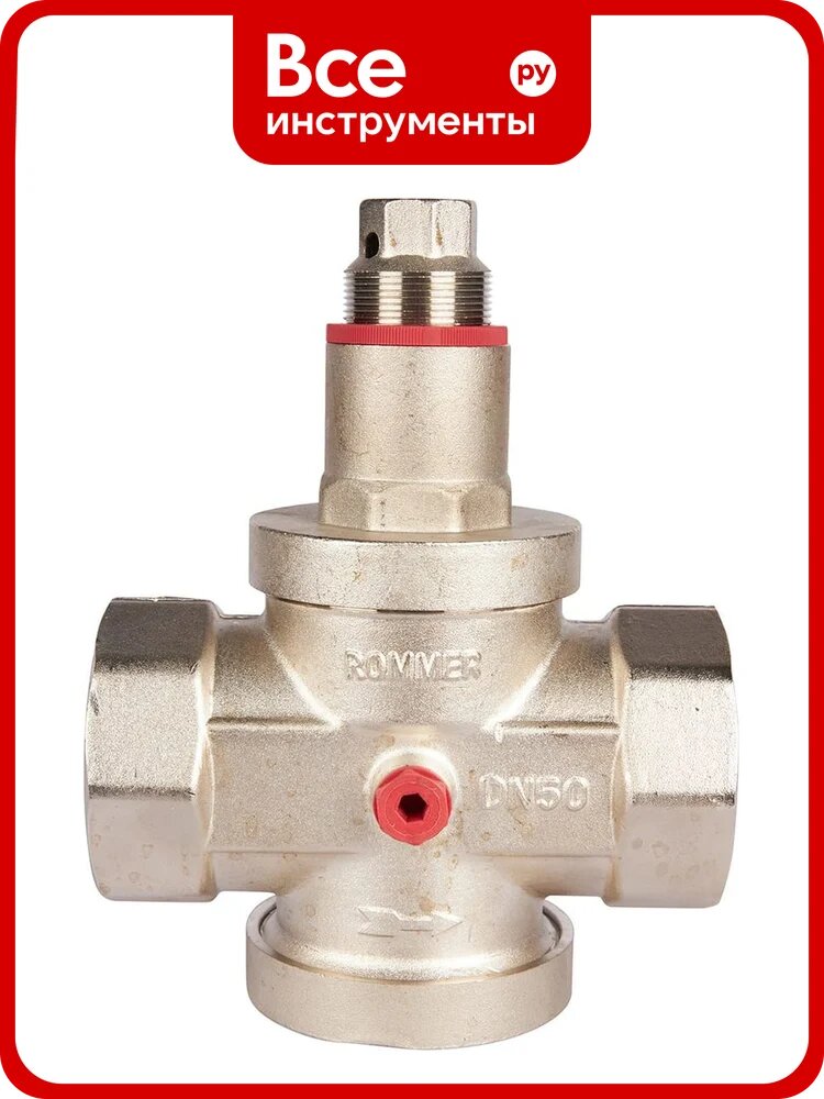 Редуктор давления ROMMER RVS-0008-000050 PN25 вн/вн 2 с выходом под манометр