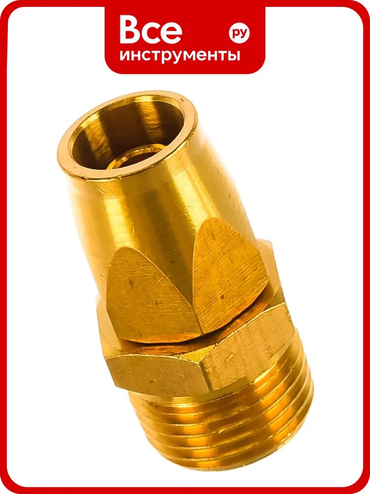 Соединитель резьбовой 1/2 с зажимом для шланга 8х12 мм ROCKFORCE RF-B1280/4(15060)