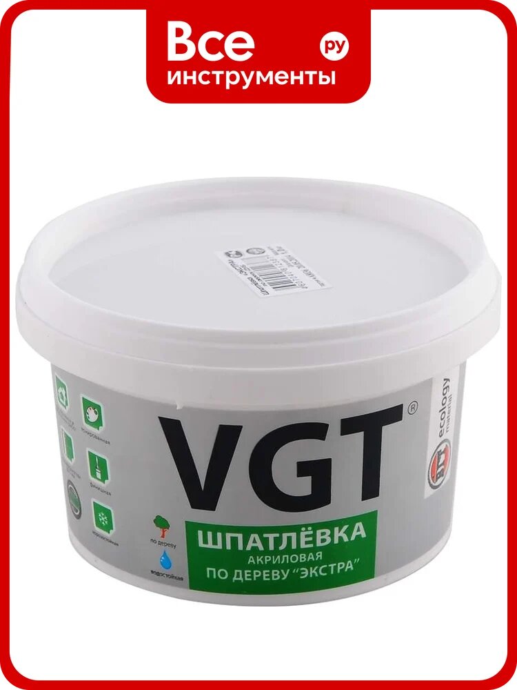 Шпаклевка по дереву Экстра Дуб 1 кг VGT 3348