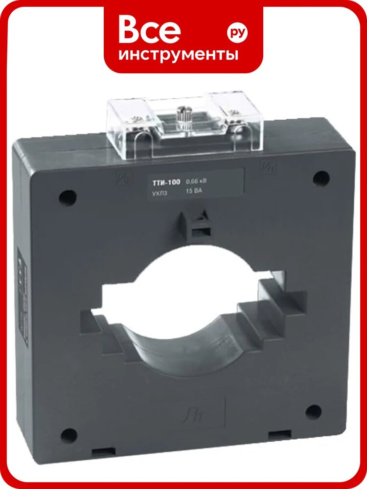 Трансформатор тока IEK ТТИ-100 2000/5, класс 0.5, 15ВА ITT60-2-15-2000