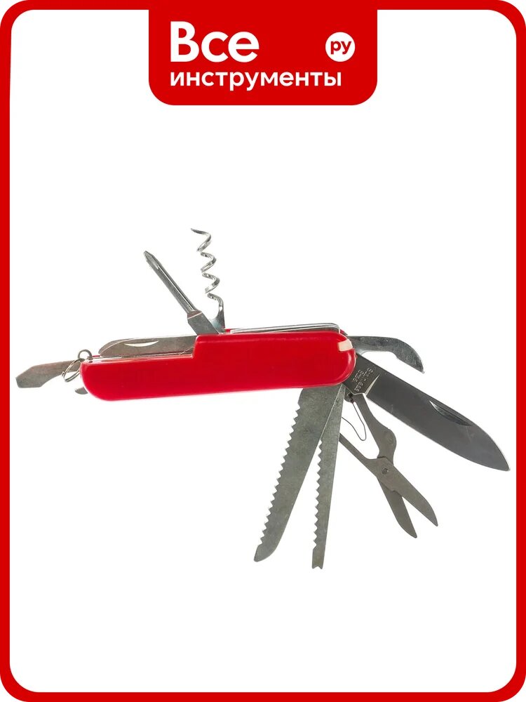 Перочинный нож Top Tools 13 функций, для комфортного захвата, с пластиковой рукояткой, с ножницами, пилой и штопором