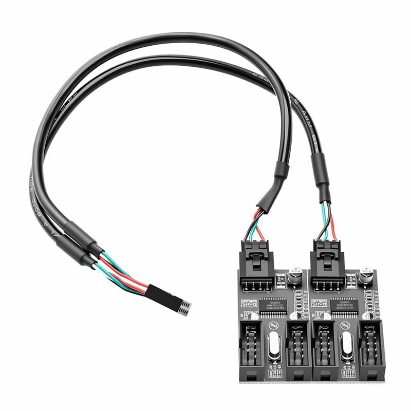Разветвитель Материнской Платы USB 9Pin С 1 Порта На 4 Порта, Адаптер Удлинителя Кабеля внутренний 9-pin хаб
