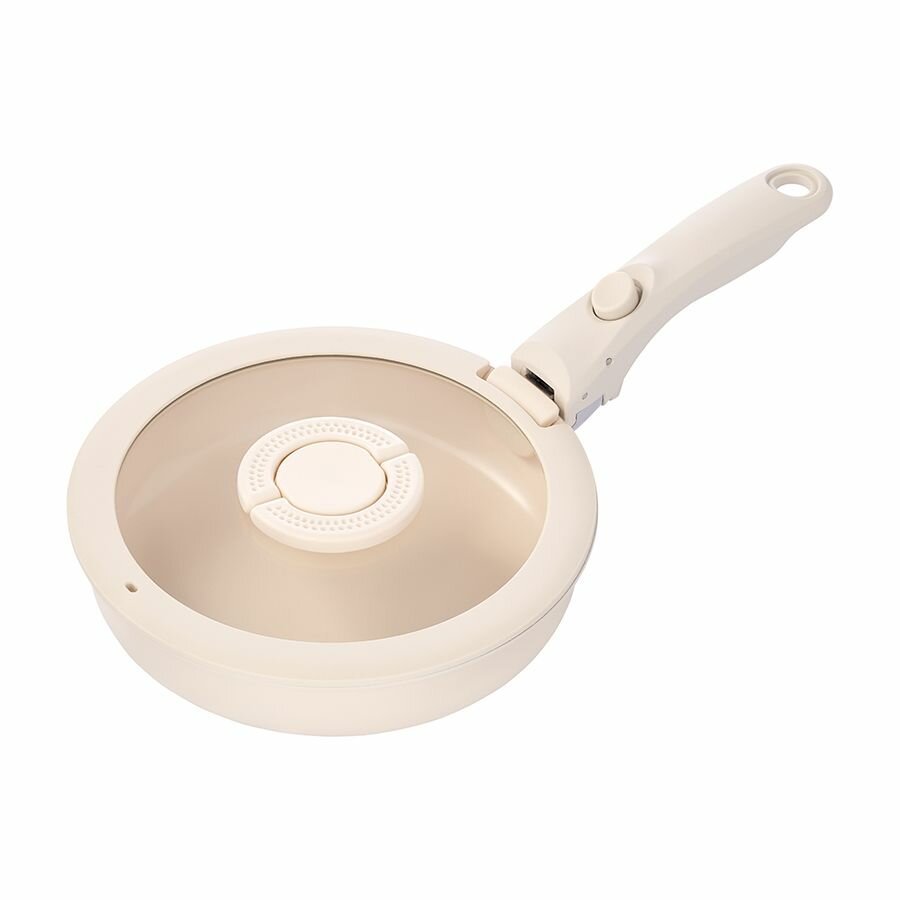 Сковорода с крышкой и съемной ручкой Smart Solutions Smart Ceramic, 20 см