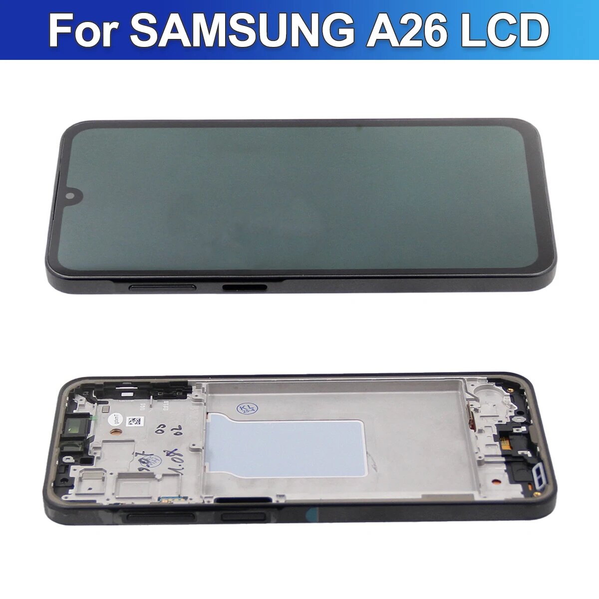 AMOLED 6,7-дюймовый экран для Samsung A26 5G A266B A266E A266B/DS ЖК-дисплей цифровой сенсорный экран с рамкой в сборе