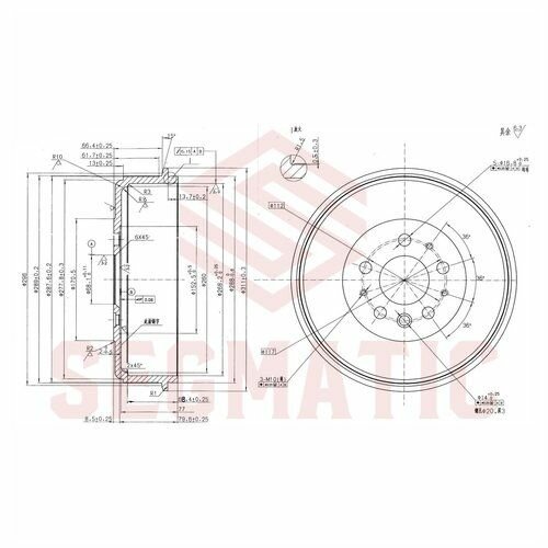 Барабан тормозной Segmatic SDB30053050
