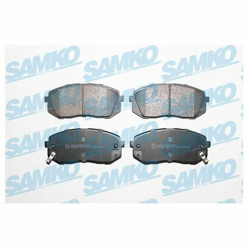 Колодки тормозные дисковые (комплект 4 шт.) Samko 5SP1415 для Hyundai ix35, Tucson; Kia Carens III, Sportage