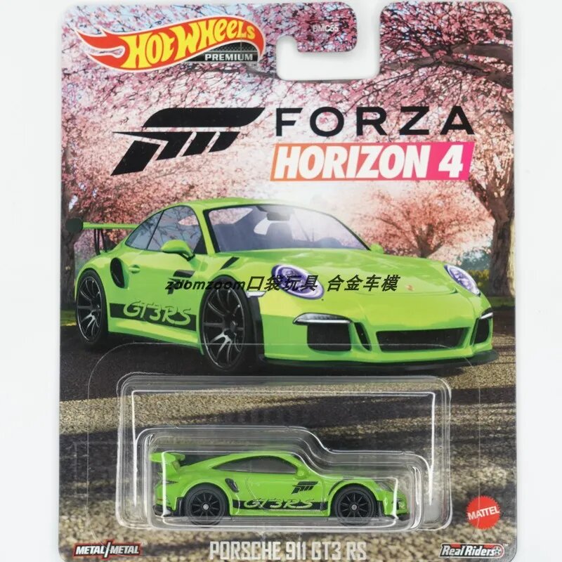 Hot Wheels Porsche 911 GT3 RS Forza Horizon 4, зеленый