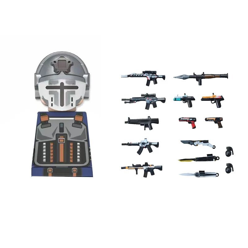 MOC Военные фигурки солдата пластик
