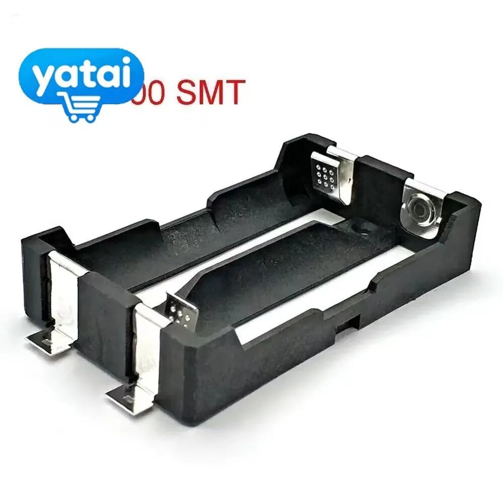 Бокс для батареек, шоколадный, 21700 Battery Holder SMD SMT