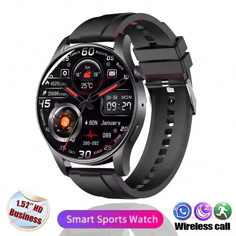 Мужские умные часы HW12, Black