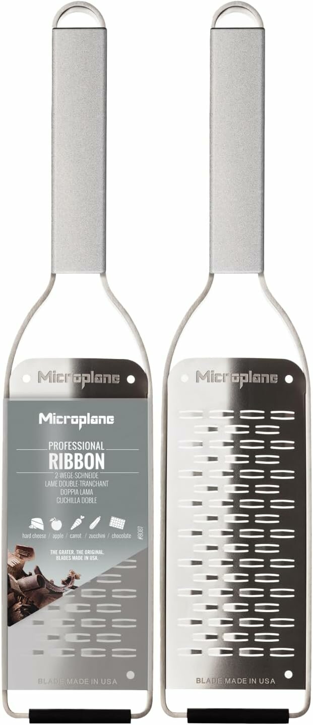 Microplane Professional терка элегантного дизайна из нержавеющей стали, идеально подходит для кабачков, яблок, груш, редиса, твердых сыров.
