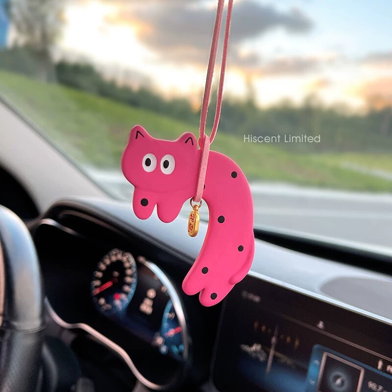 Мягкий розовый котик автомобильный ароматизатор подвеска, 1 шт. для салона автомобиля