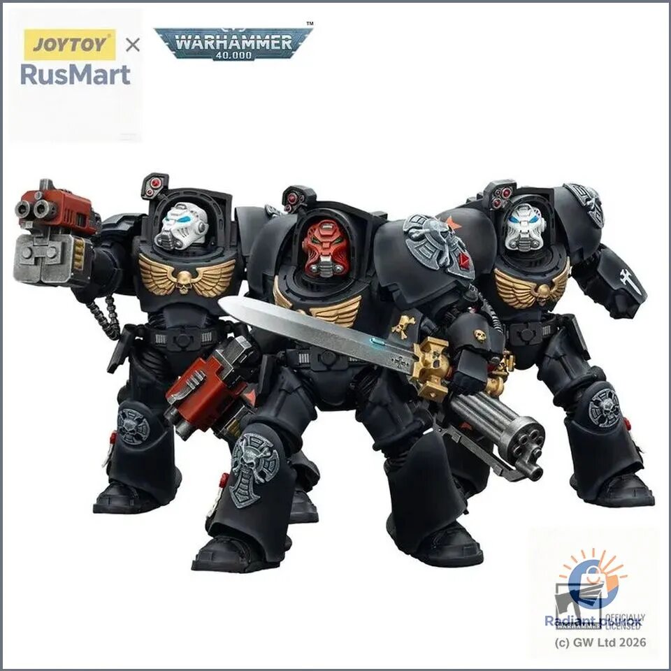 Подвижная фигурка Warhammer 40K 1/18 Action Figures Black Templars Terminator 3 комбинации