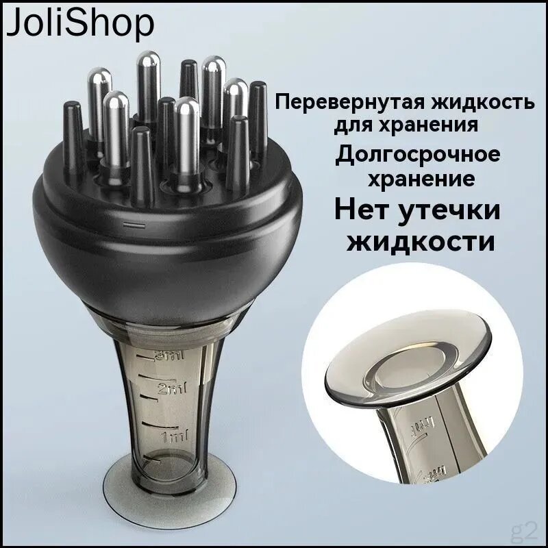 Щетка для волос Zhangguang 101, массажная, пластиковая, белая/серая, артикул 4303825903 — фото 1