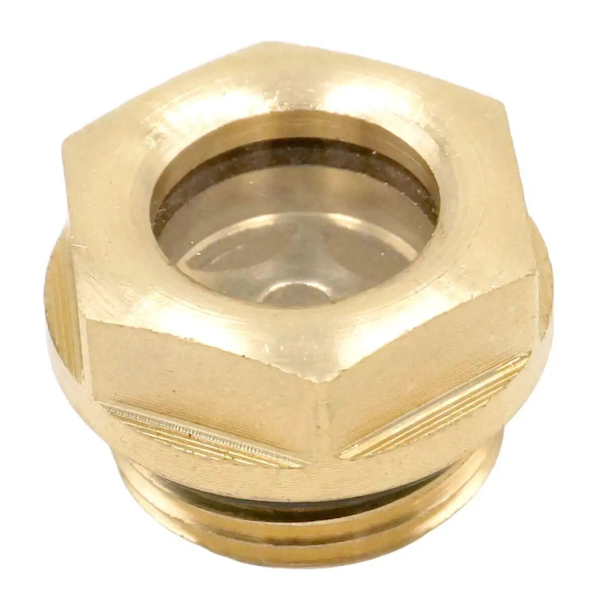 Смотровое стекло для компрессора, Hex Brass, бежевый
