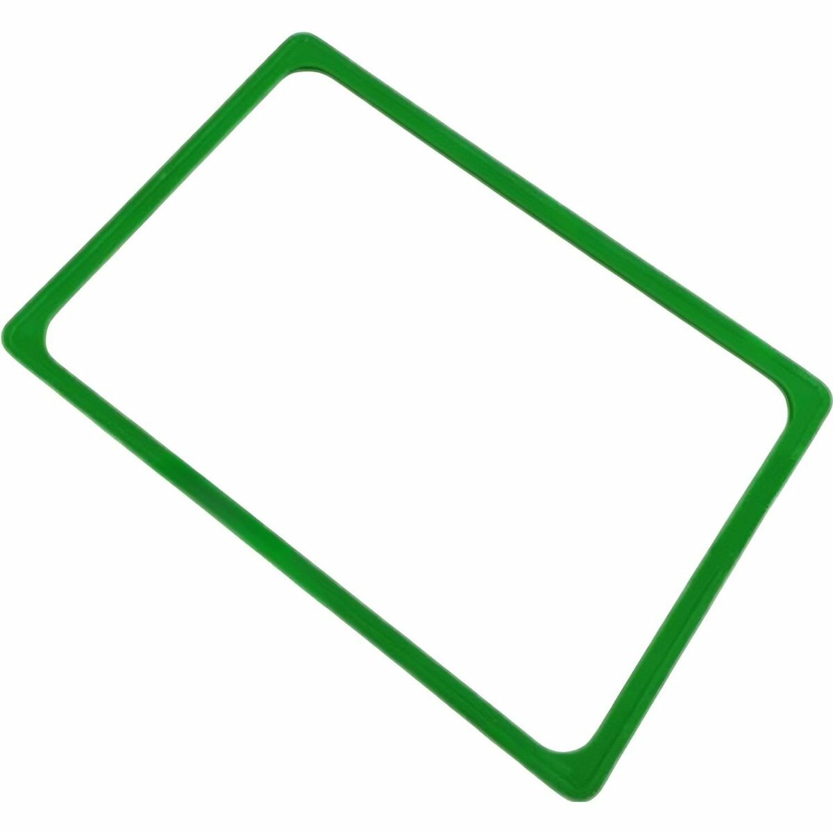 Рамка для ценникодержателя А4, пластик, зеленая, 10шт.