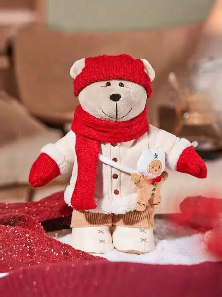 Плюшевая игрушка Starbucks Медведь с днем рождения подарок China Starbucks Bear Plush Doll