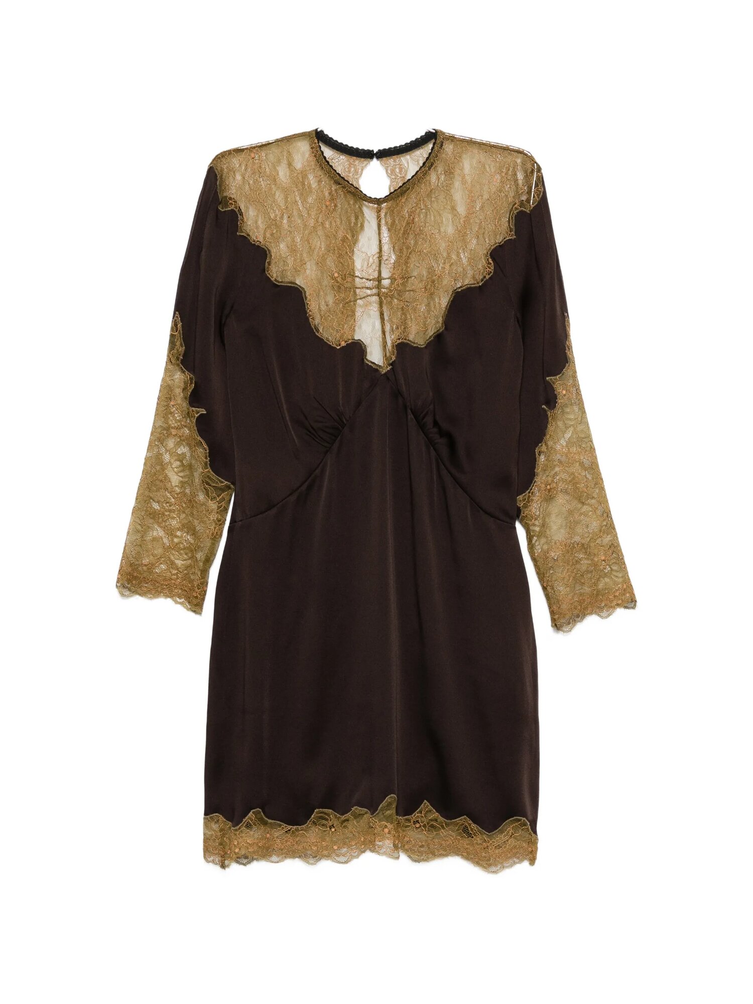 Платье Lace-trim mini dress
