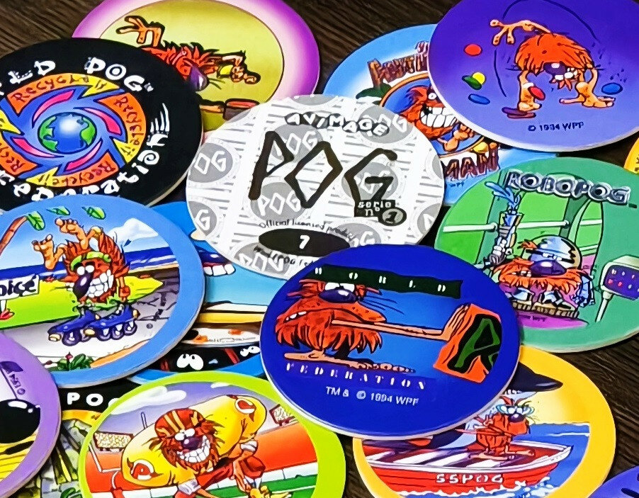 Фишки, Сотки, Кэпсы, POG Series 1, 10 штук, Фишки ПОГ (Печать 2026)