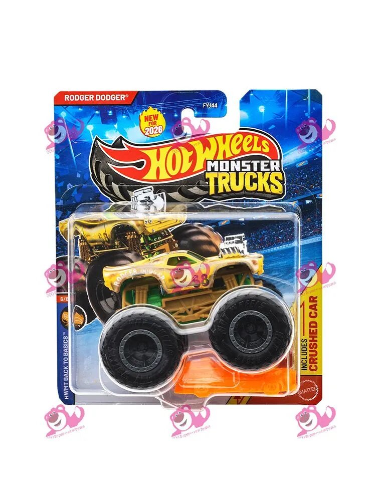 Машинка Mattel Hot Wheels Monster Trucks (Монстр трак)2026 FYJ44 Rodger Dodger