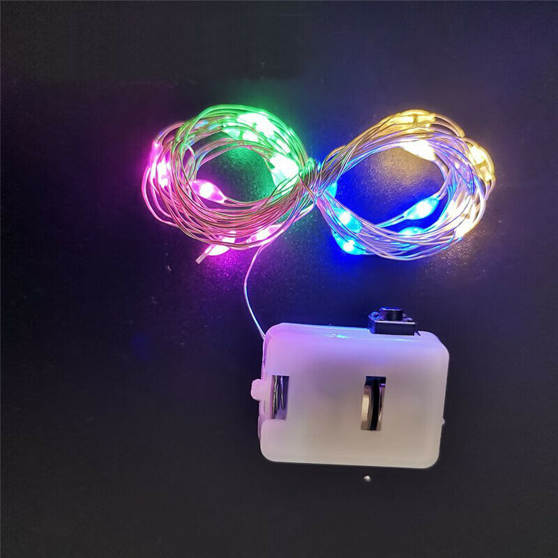 Yupinfengmao 1M набор 5 светодиодных гирлянд для атмосферы, с батареей и USB, DIY подарок Цвет：Набор из 5 светильников
