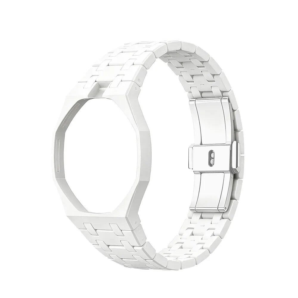 Биокерамический ремешок с чехол для AP x Swatch Bioceramic Royal Pop, роскошный комплект модов AP Royal Oaks для Royal Pop, белый