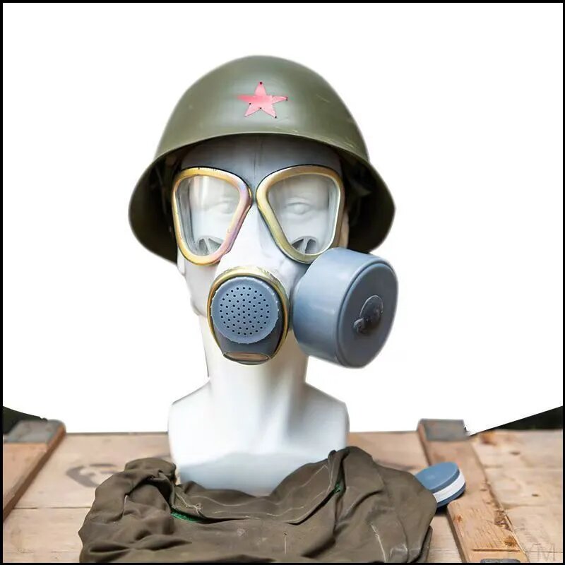 Советский ретро противогаз тип 69, качественный винтажный аксессуар в военном стиле