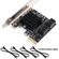 Адаптер PCI-e x1 на 4 SATA 3 с кабелями