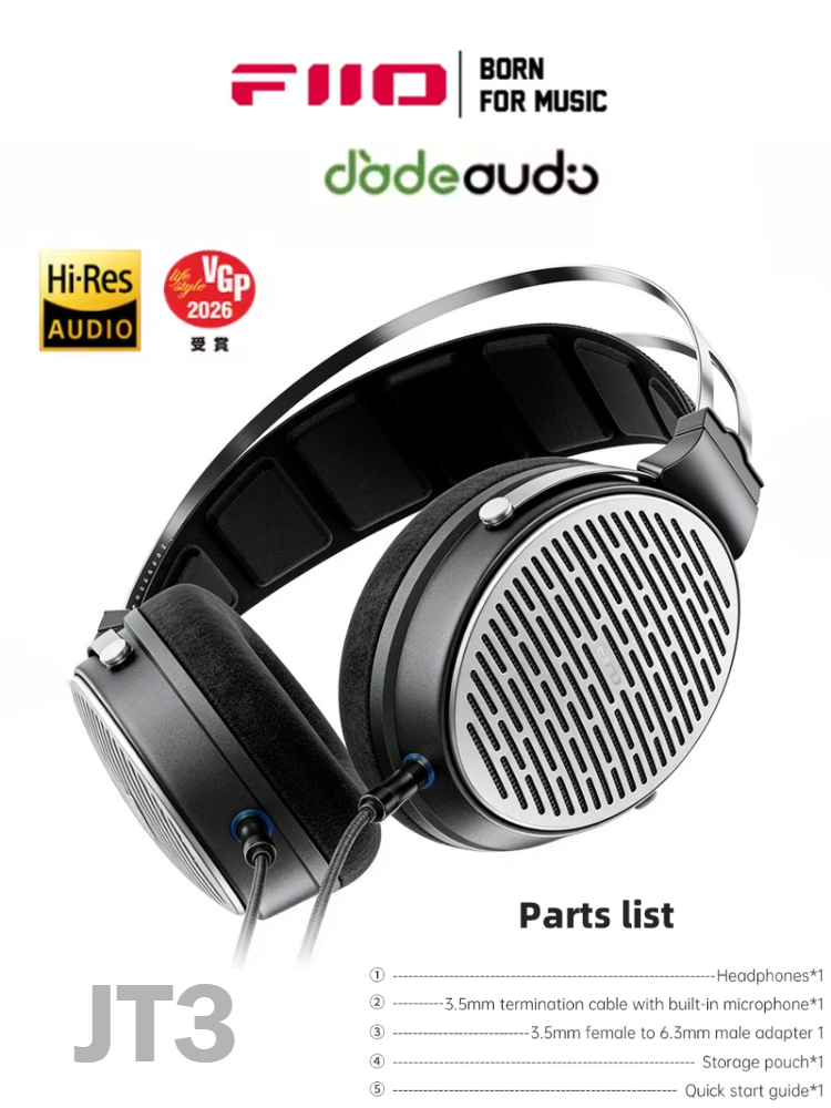 FiiO JT3 Накладные наушники HiFi DD