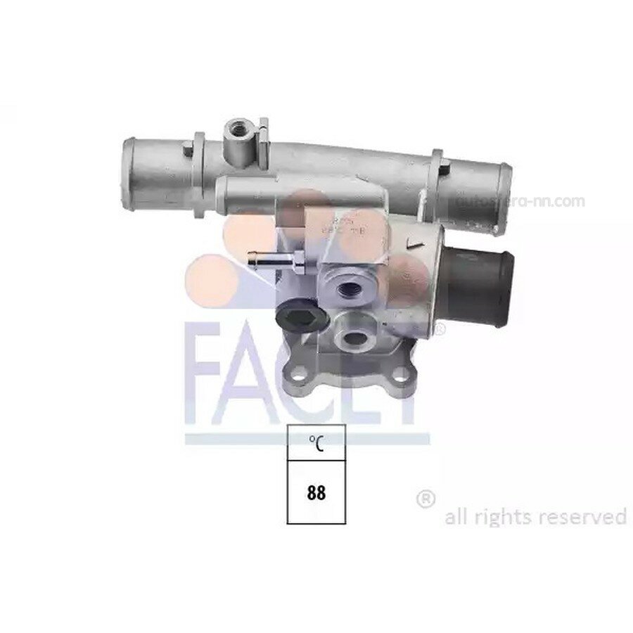 FACET 78115 Термостат (в корпусе) FIAT: ALBEA (178_) 1.6/1.6 16V 96-, BRAVA (182) 1.6 16V (182. BB) 95-01, BRAVO (182) 1.6/1.6 16V (182. AB) 95-01, DOBLO (119) 1.6/1.6 1