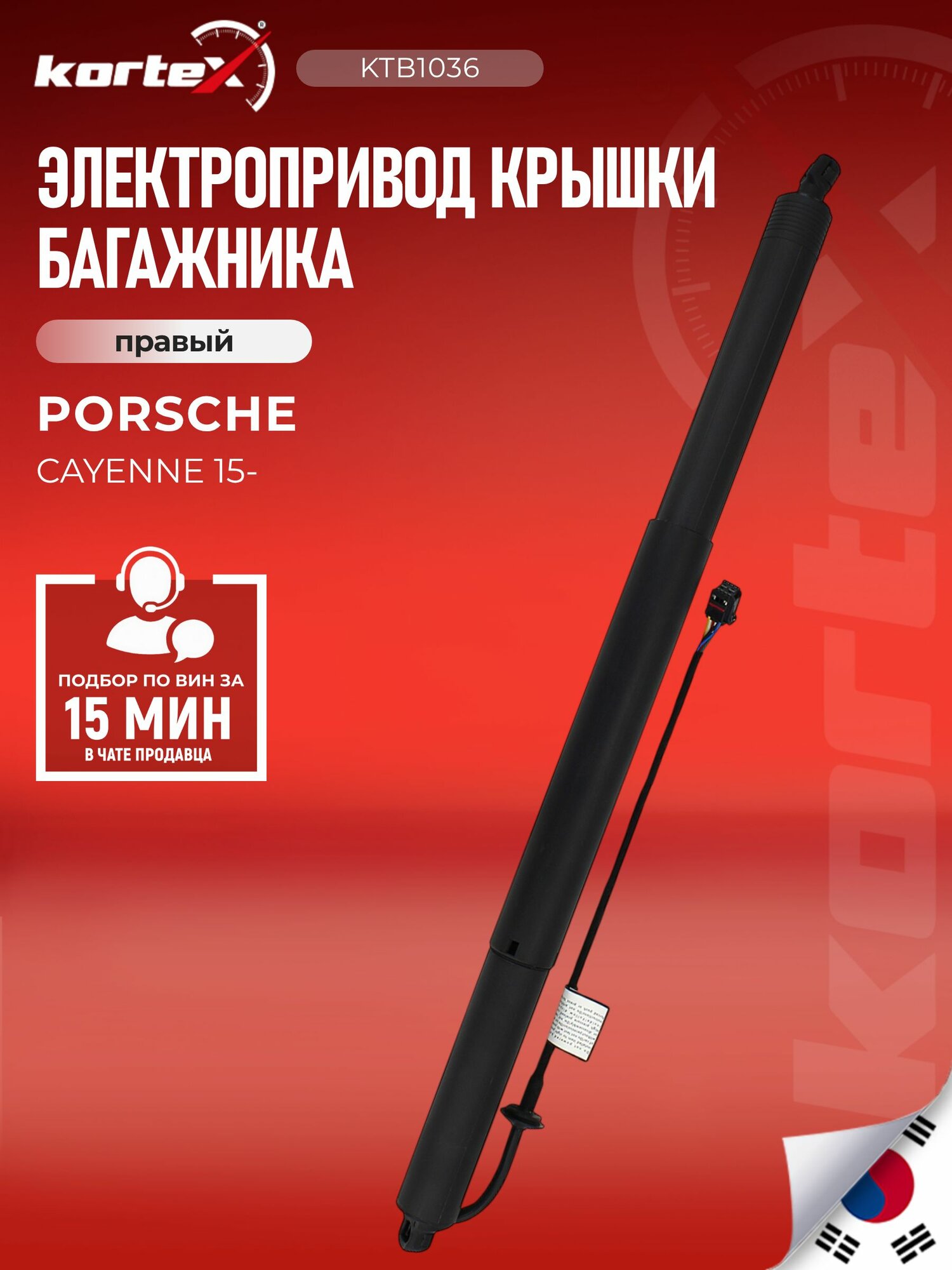 Электропривод крышки багажника PORSCHE CAYENNE 2015-2017 левый / правый 95851285107
