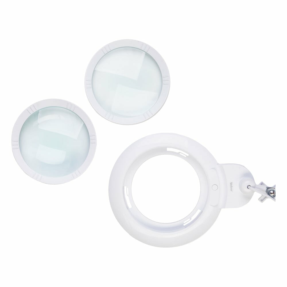 Лупа на струбцине с подсветкой LED Veber 8608D 3D/5D 3 дптр, 5 дптр, 2 шт. 150 мм — фото 1