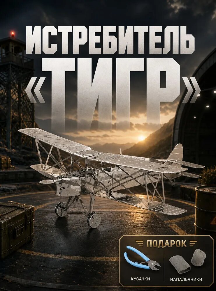 3D металлическая сборная модель самолета DIY