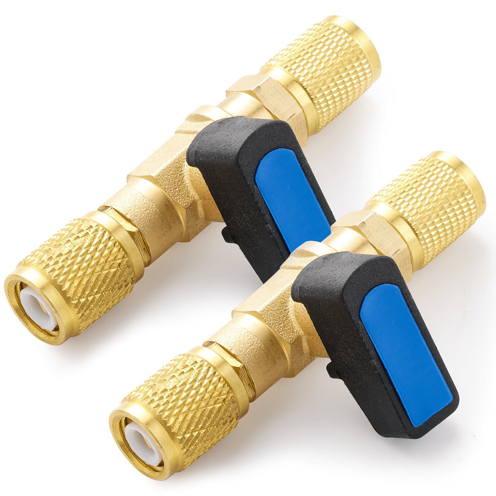 Шаровой кран 1/4 SAE женская резьба для кондиционера, для R410A R134A R12 R22, 2 шт.